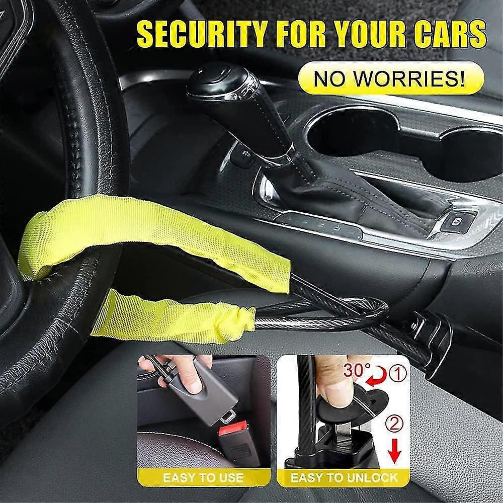 Car Anti-theft Cane, Car Anti-theft Lock Steering Wheel Lock, Car ...