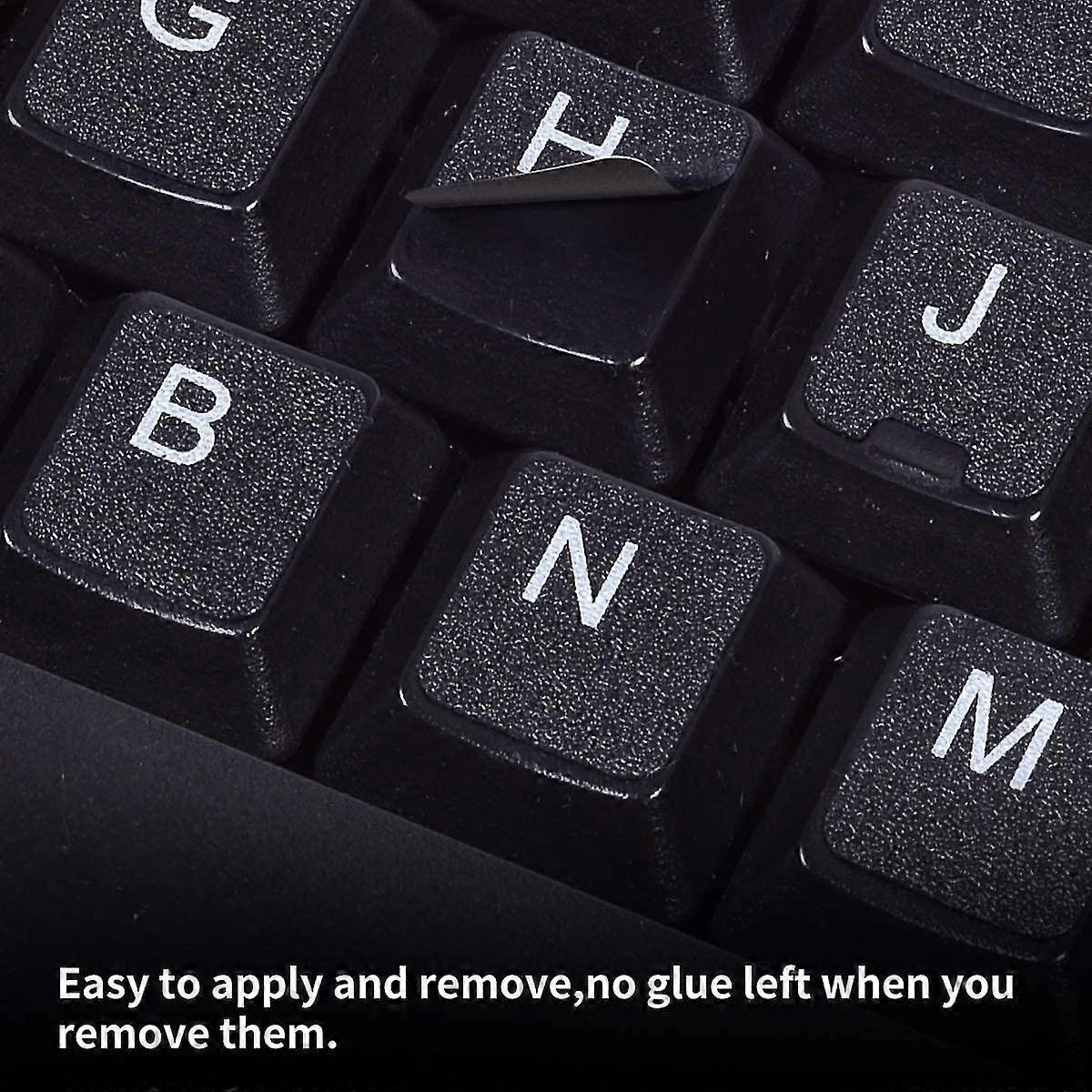 2 Pack Universal English Keyboard Stickers, Laptop Keyboard Stickers ...