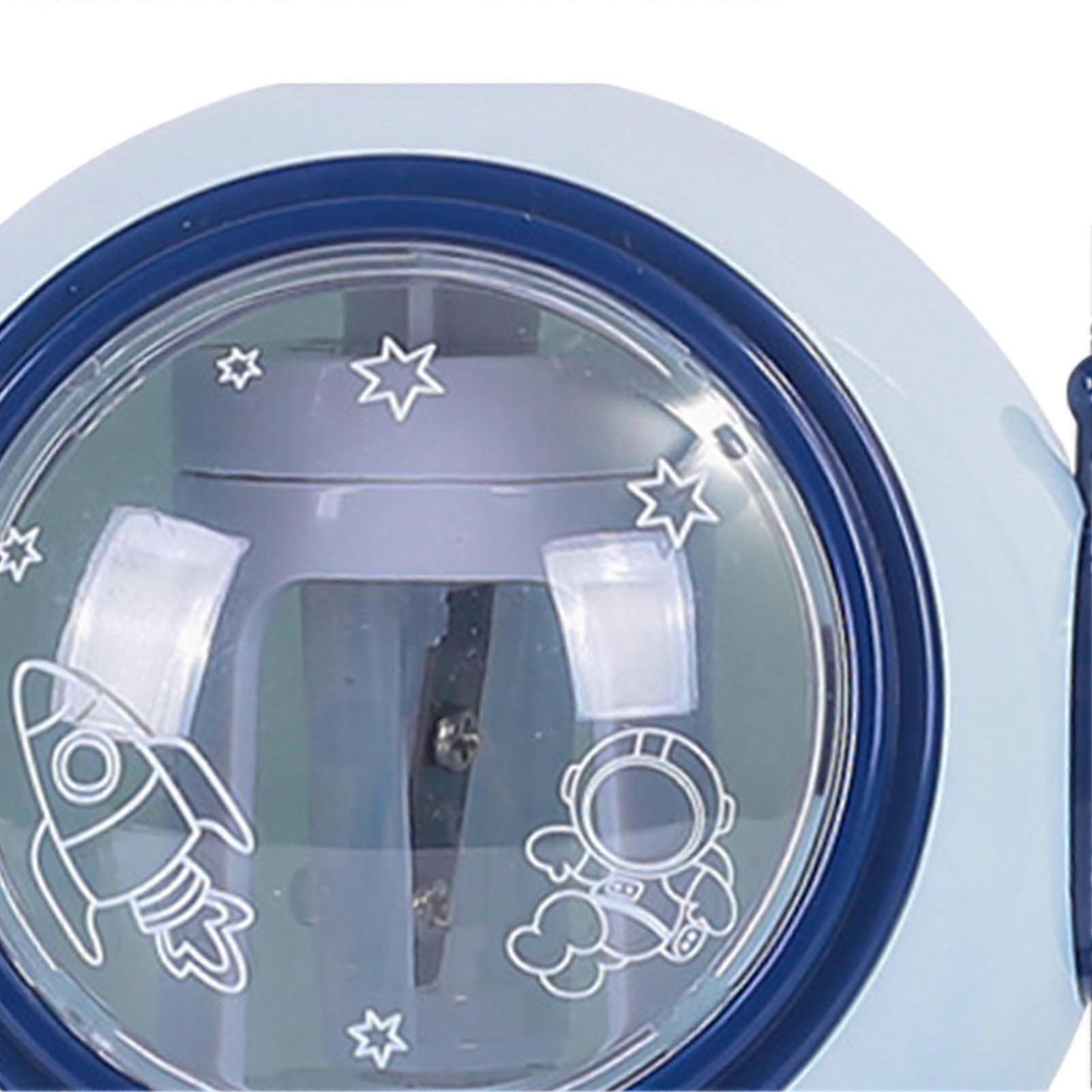 Spaceman Pencil Sharpeners Cartoon Cute Safe Flexible Electric Pencil ...