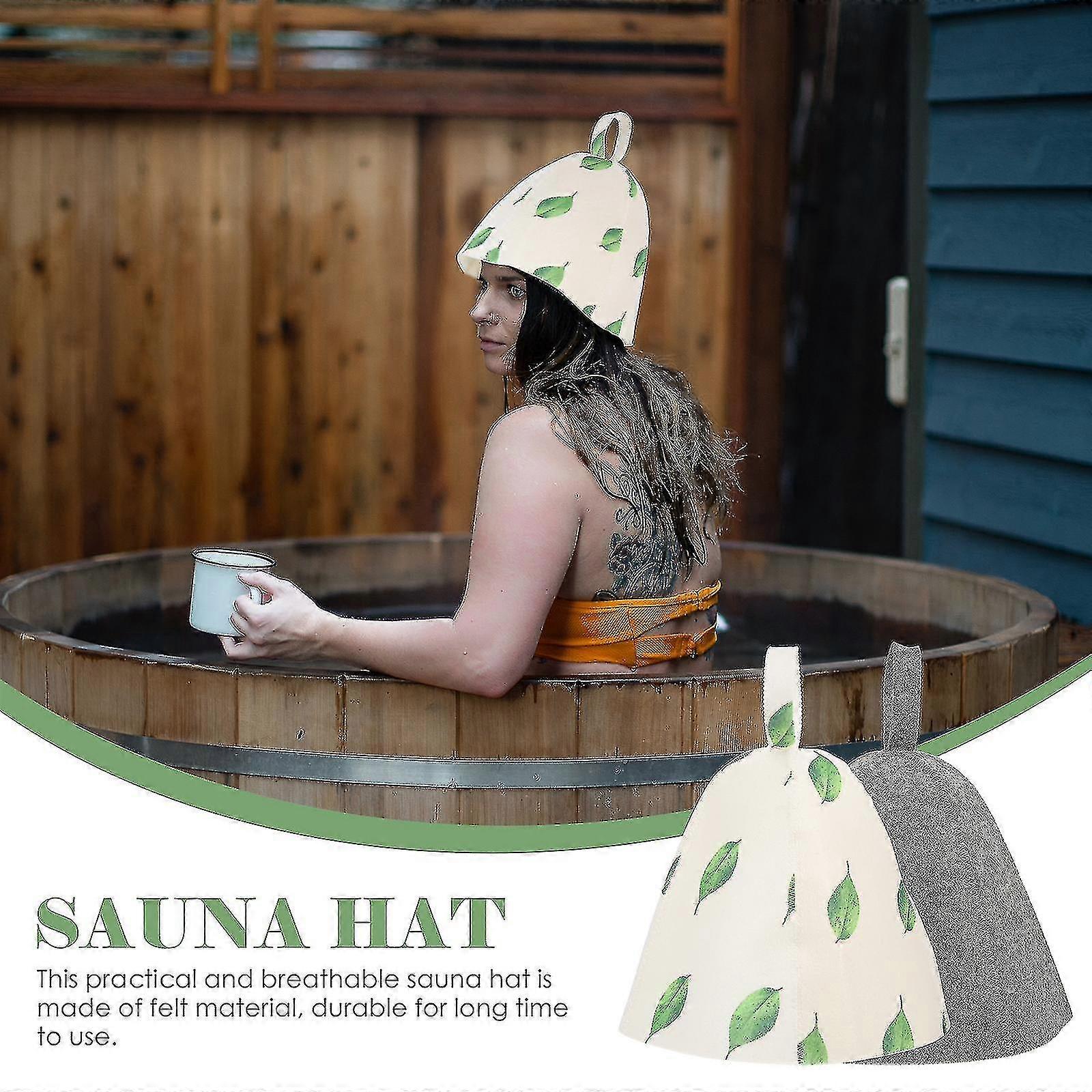 2pcs Felt Sauna Hats Women Sauna Caps Breathable Sauna Hats Bathroom ...