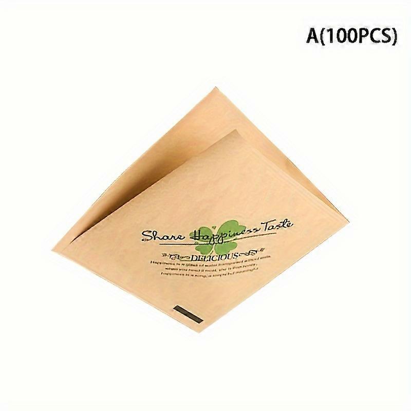 100pcs, Disposable Food Bags, Greaseproof Paper Food Wrappers, For ...