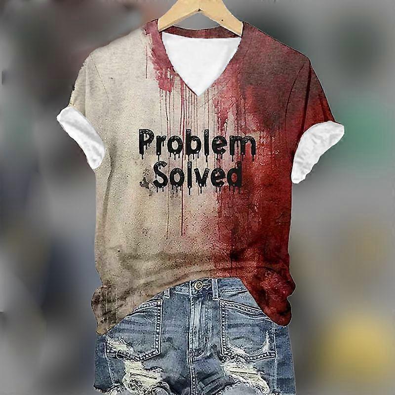 Problem Solved Halloween T-Shirt & Halloween Dress, Bloody T Shirt ...