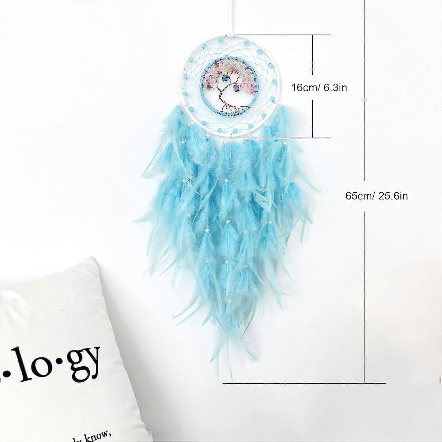 Dream Catchers, Light Blue Dream Catcher Tree of Life Wall Decor, with ...