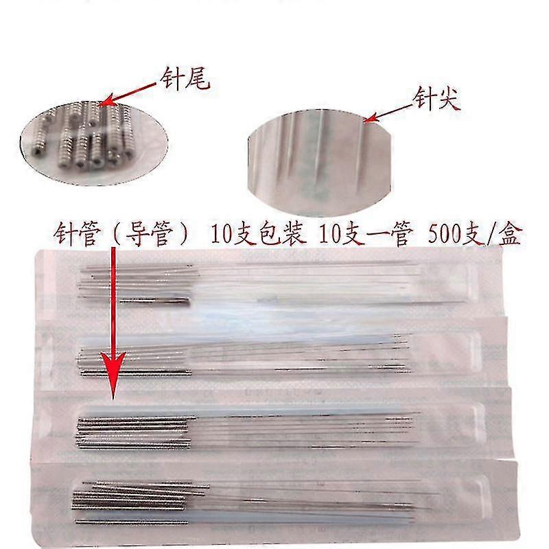 500pcs/box Sterilized Acupuncture Needle Eacu Stainless Steel ...