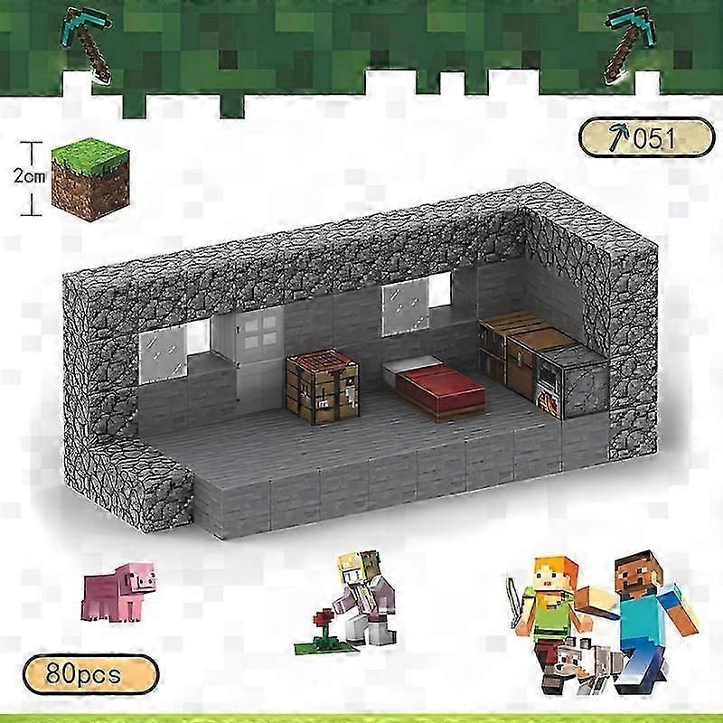 Game Minecraft mini Figure Map DIY Magnetic Toys Minecraft Dungeons ...