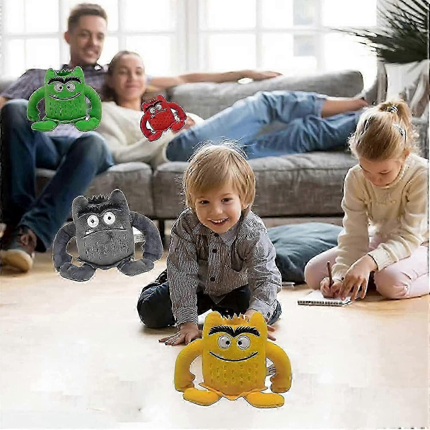 Monster Plush Toys, My Emotional Little Monster Cartoon Doll, Blue/red Monster Plush Toy, Color ...