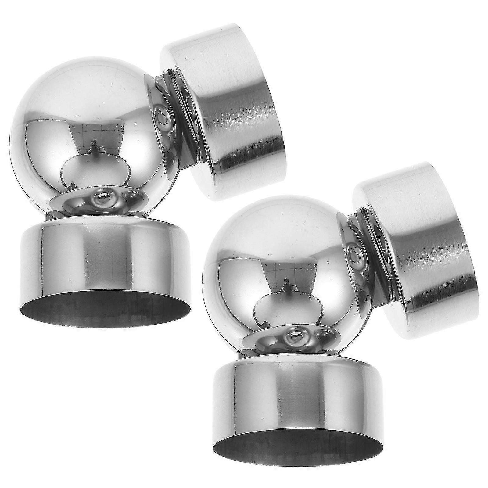 2 pcs Handrail End Caps Stainless Steel Stair Handrail End Sealing ...