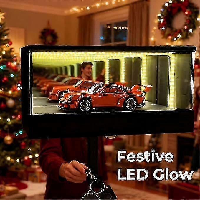 Infinity Garage Keychain, Wall Mounted Infinity Mirror LED Lamp Display ...