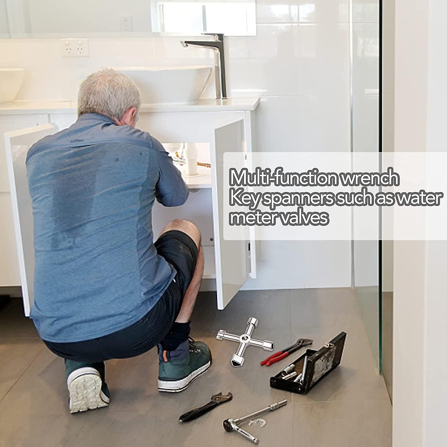 4 Way Utility Key Four Way Multifunction Cross Triangle Key Universal ...