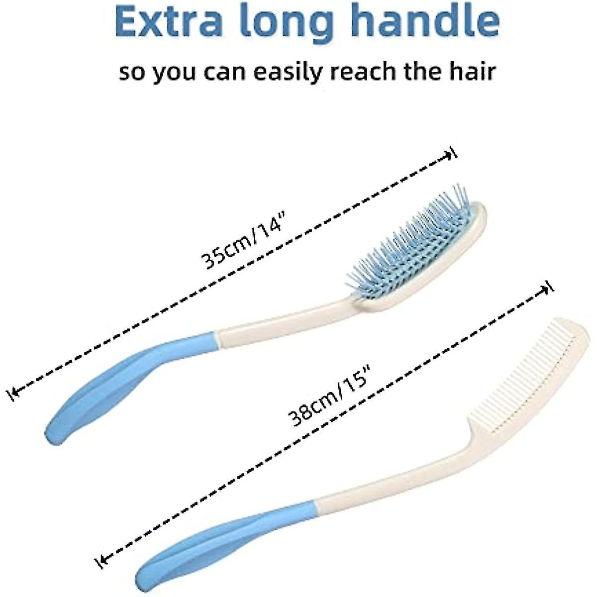 Long Reach Handled Comb And Hair Brush Set Applicable To Elderly And ...