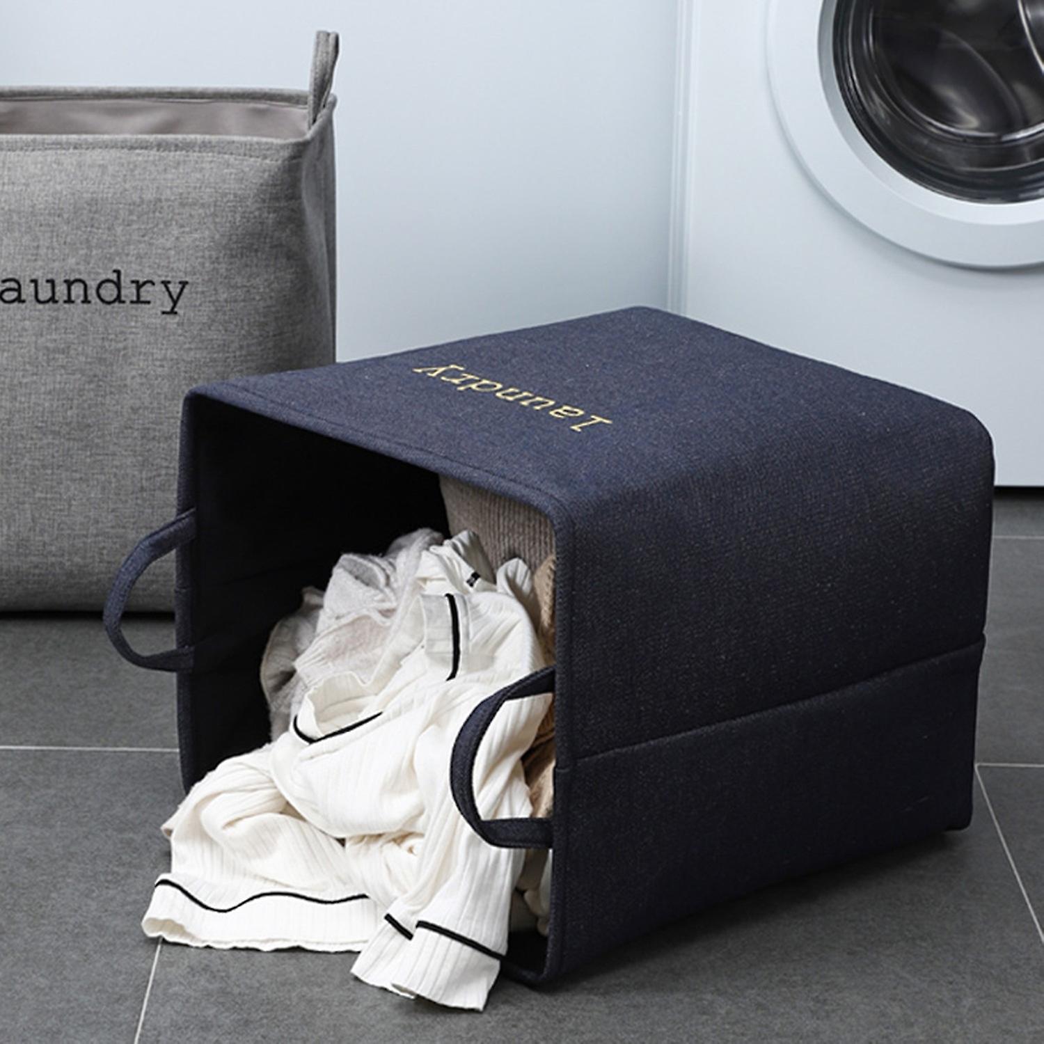 Laundry Hamper Bag Large Capacity Saving Space Demin Washing Storage ...