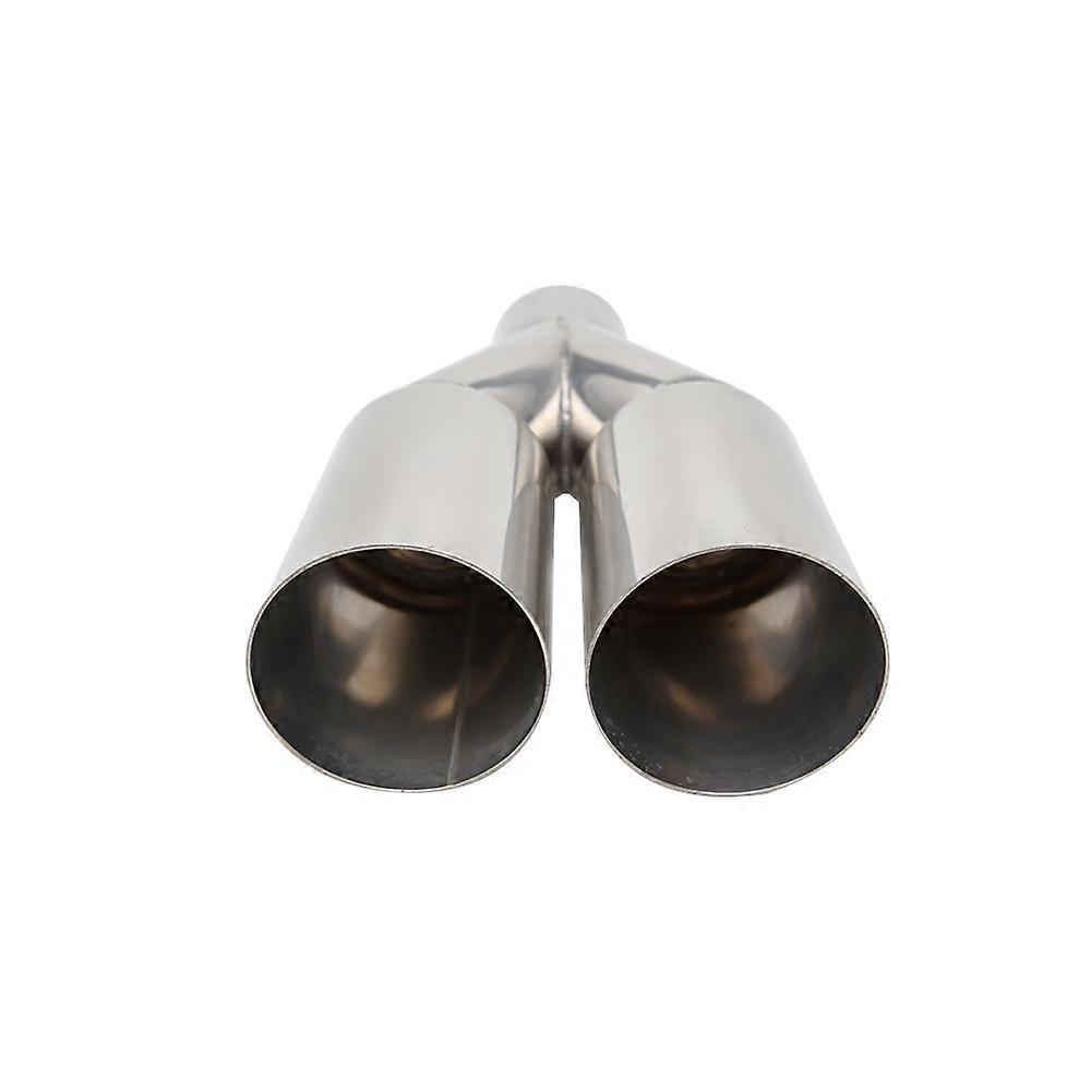 Stainless Steel single layer exhaust tip 63mm inlet straight cut 76mm ...