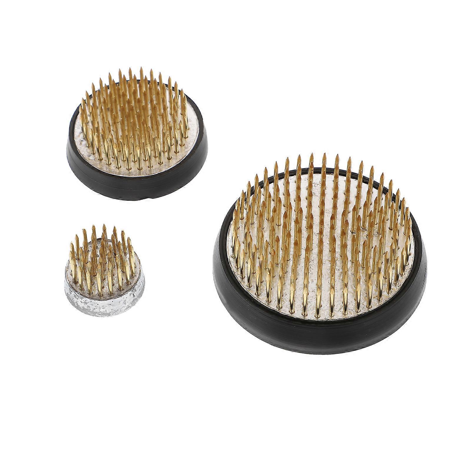 3 Pcs Frog Pin Kenzan Ikebana Flower Frogs Flower Arranger Support Floral Frog Needle Floral ...