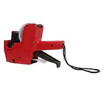 Price Label Gun Small Tag Sticker Maker Machine Red with Ink Shaft 10 ...