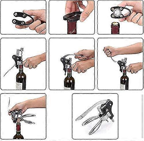 Rabbit Style Lever Corkscrew Wine Bottle Opener - Silver | Fruugo UK