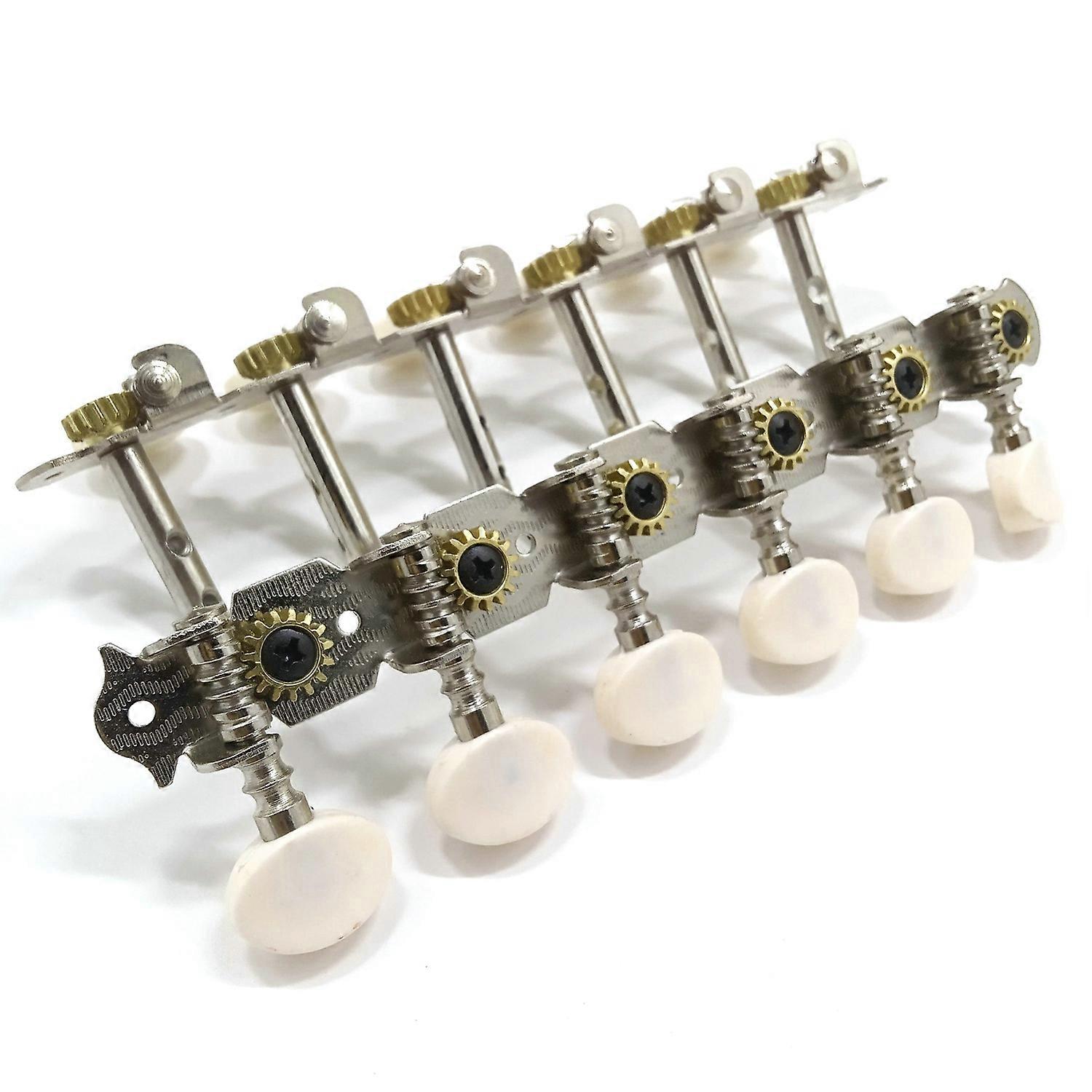 12 Strings Acoustic Guitar Tuning Pegs Chrome Plated Machine Heads 6L ...