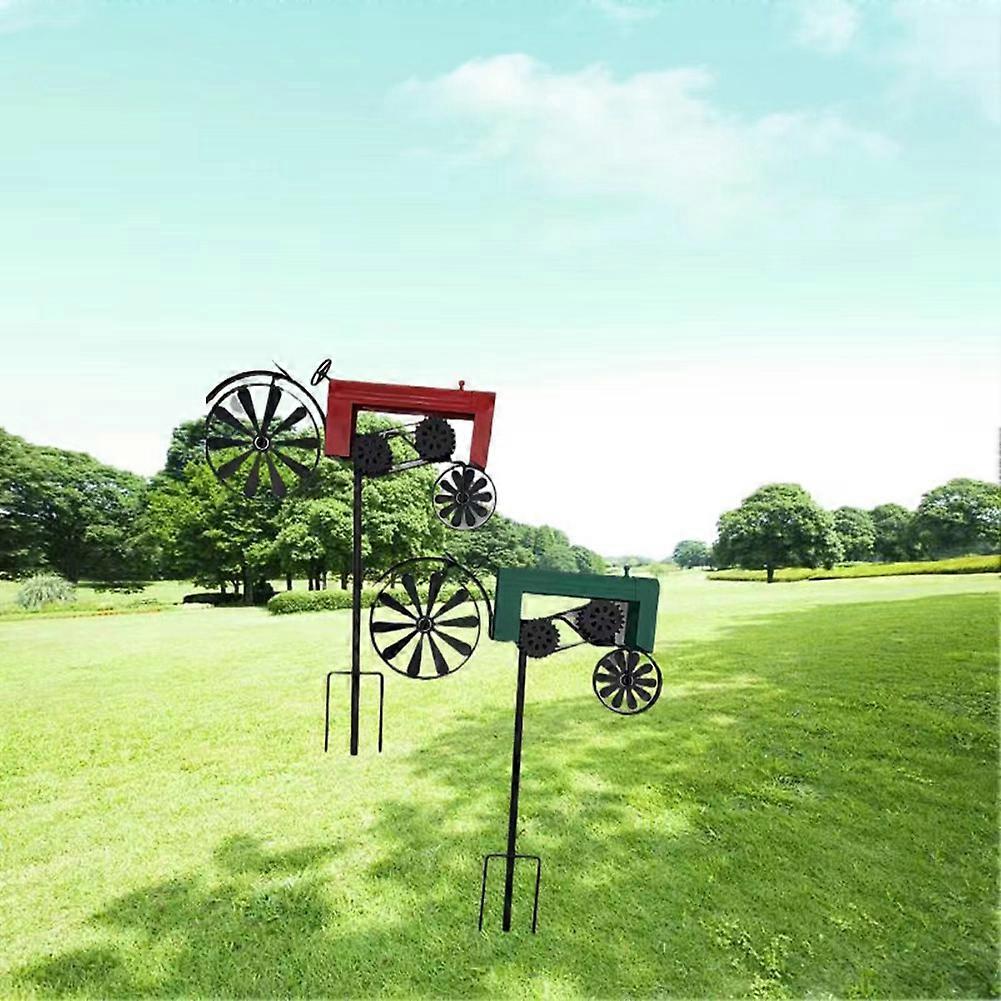 Garden Stake,Farm Tractor,Turning Wheels, Vintage ,Tractor Wind Spinner ...