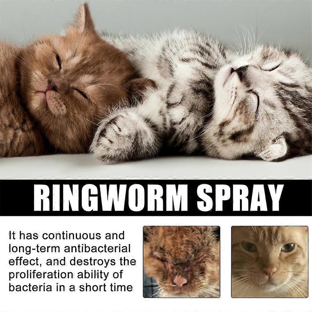 2pcs Itch Relief Spray For Cats Dogs, Cat Ringworm Spray, Protects ...