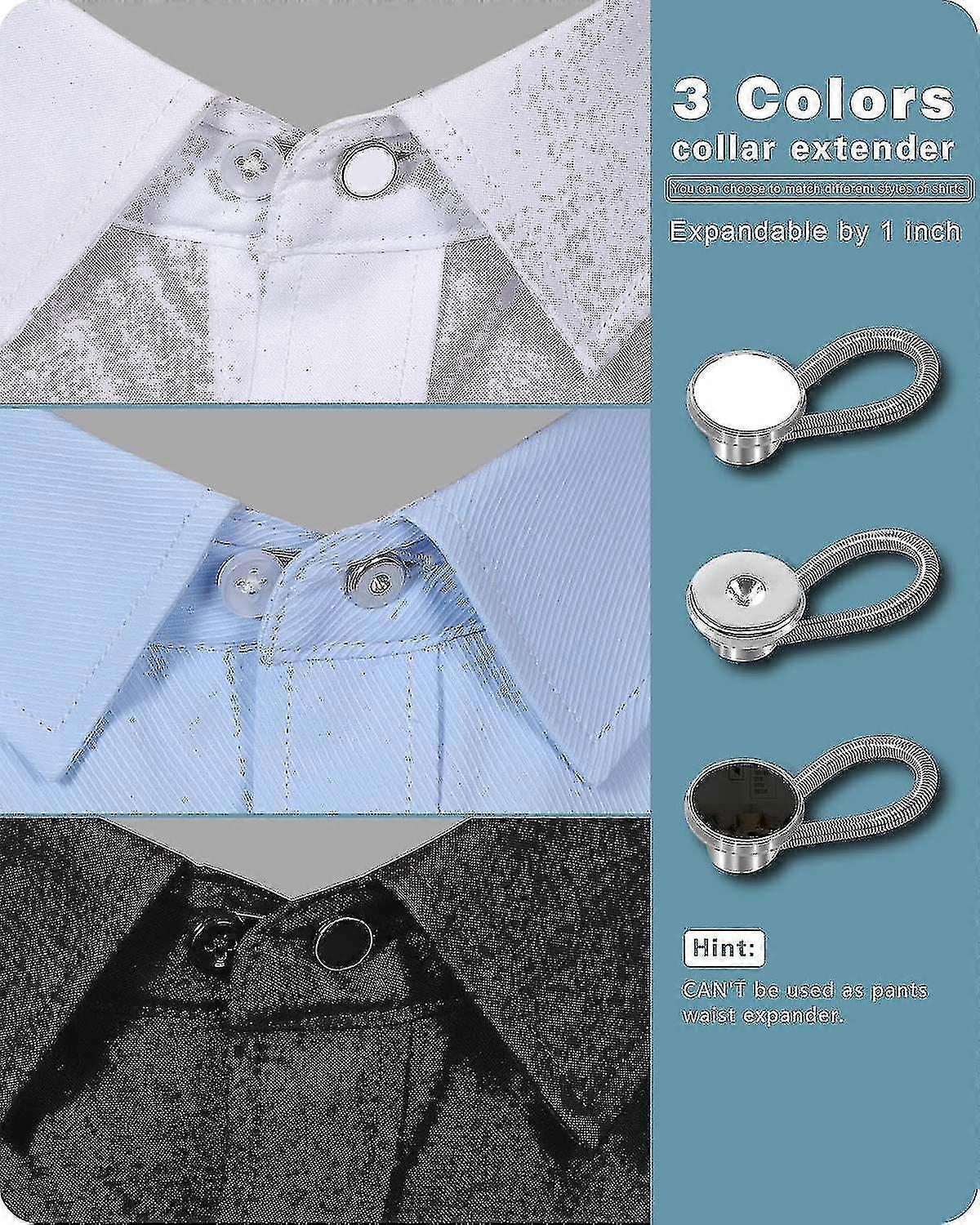 18pcs Shirt Collar Button Extender: Neck Button Extender For Mens Dress ...