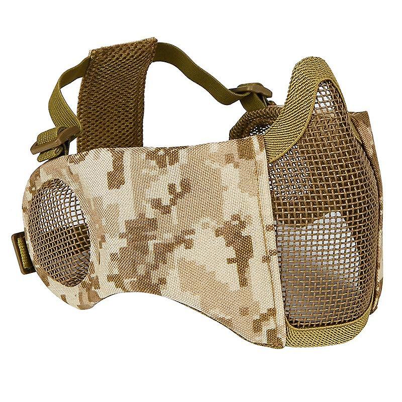 Outdoor Cs Game Steel Wire Face Mask Breathable Protection Half Mask ...
