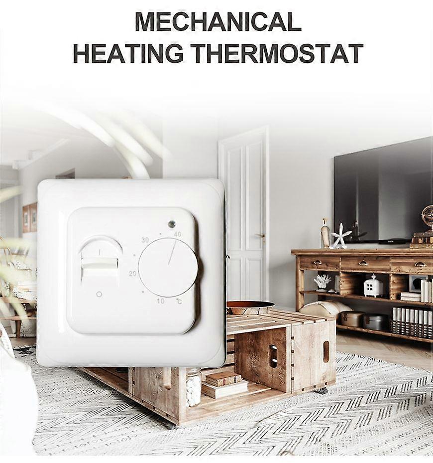Manual electric floor heating thermostat with AC 220V 16A probe, mechanical floor heating ...