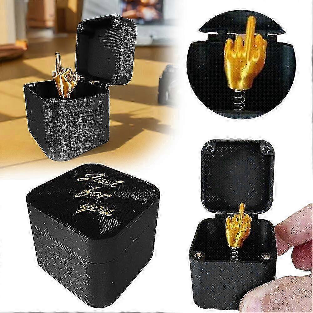 Middle Finger Surprise Present Box Funny Spoof Hand Prank Pops-Up ...