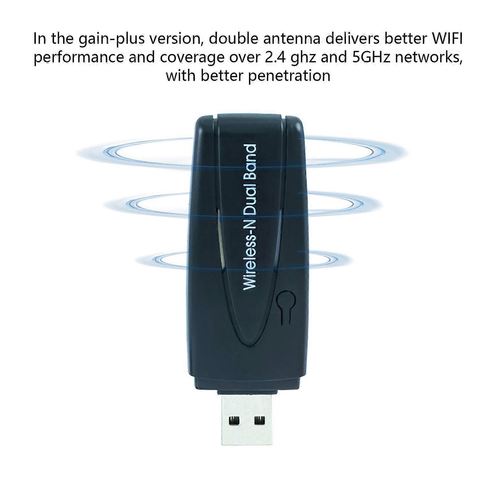 RTL8192 Dualband-USB-Wireless-Netzwerkadapter 600 Mbit/s Karte Desktop ...
