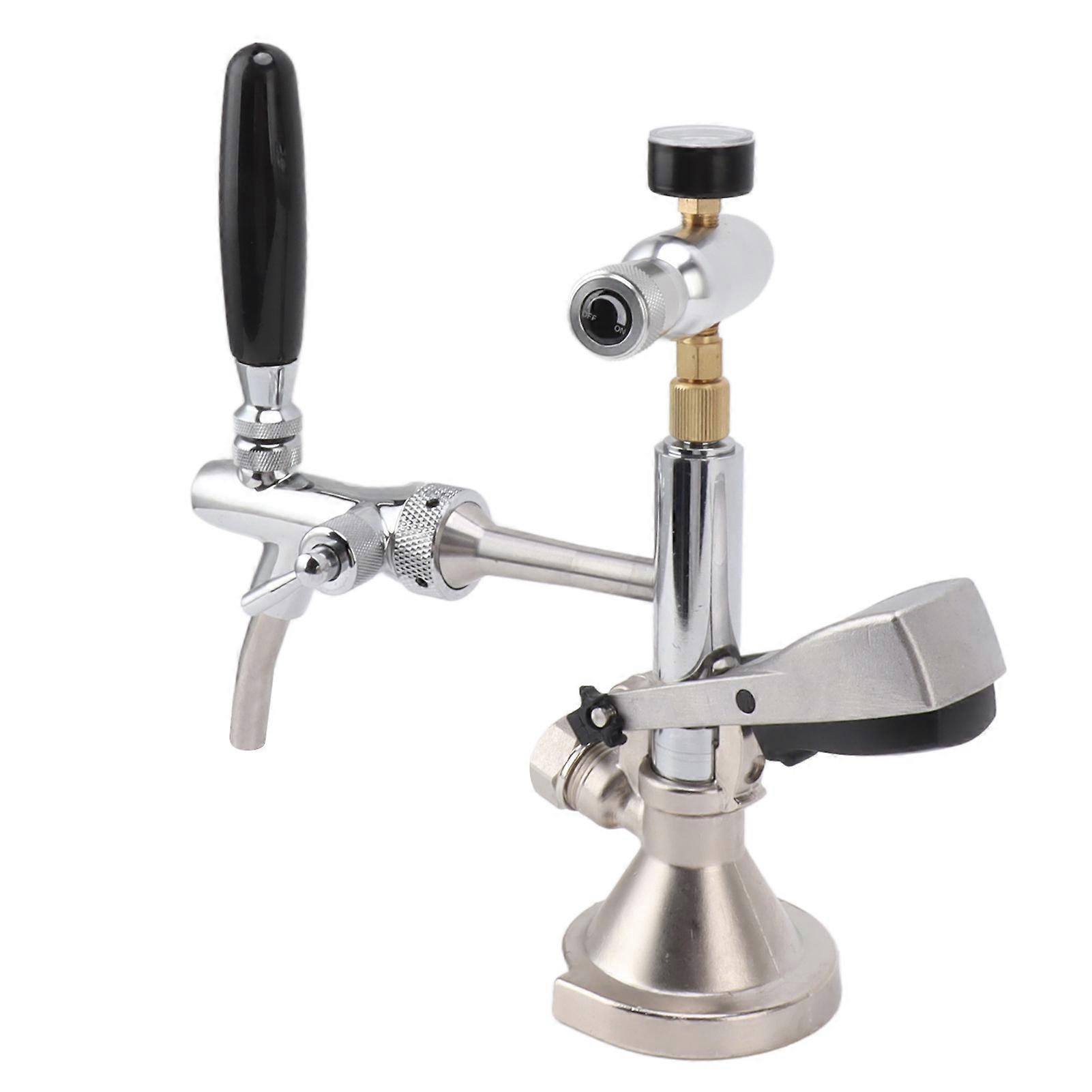 Party Beer Pump Stainless Steel Brass Beer Keg Pump Reusable Draft Beer ...