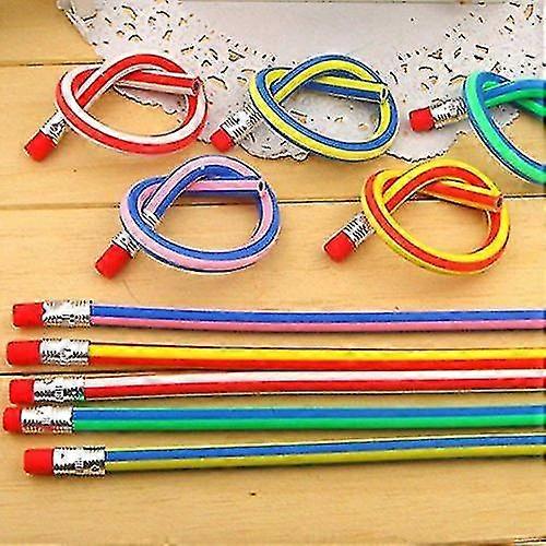 30 Pcs Soft Flexible Bendy Pencils Magic Bend Kids Children School Fun ...