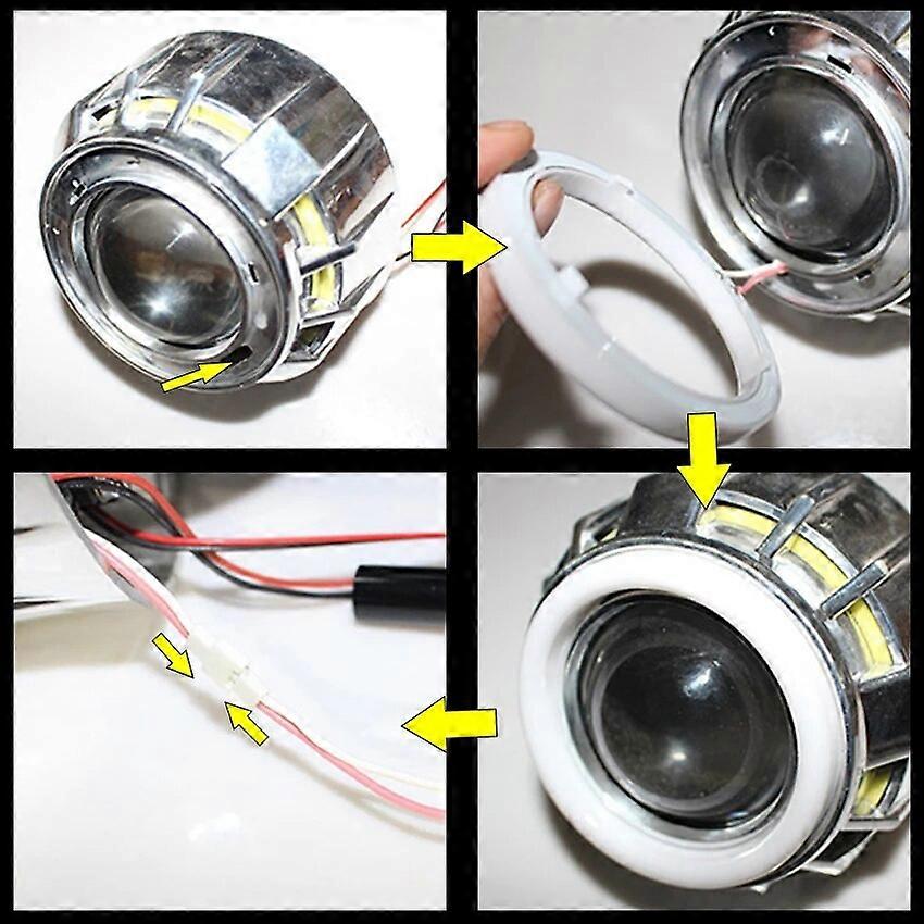 Car Angel Eyes Led Car Halo Ring Led Angel Eyes Headlight DRL Daytime Running Light Day Light ...