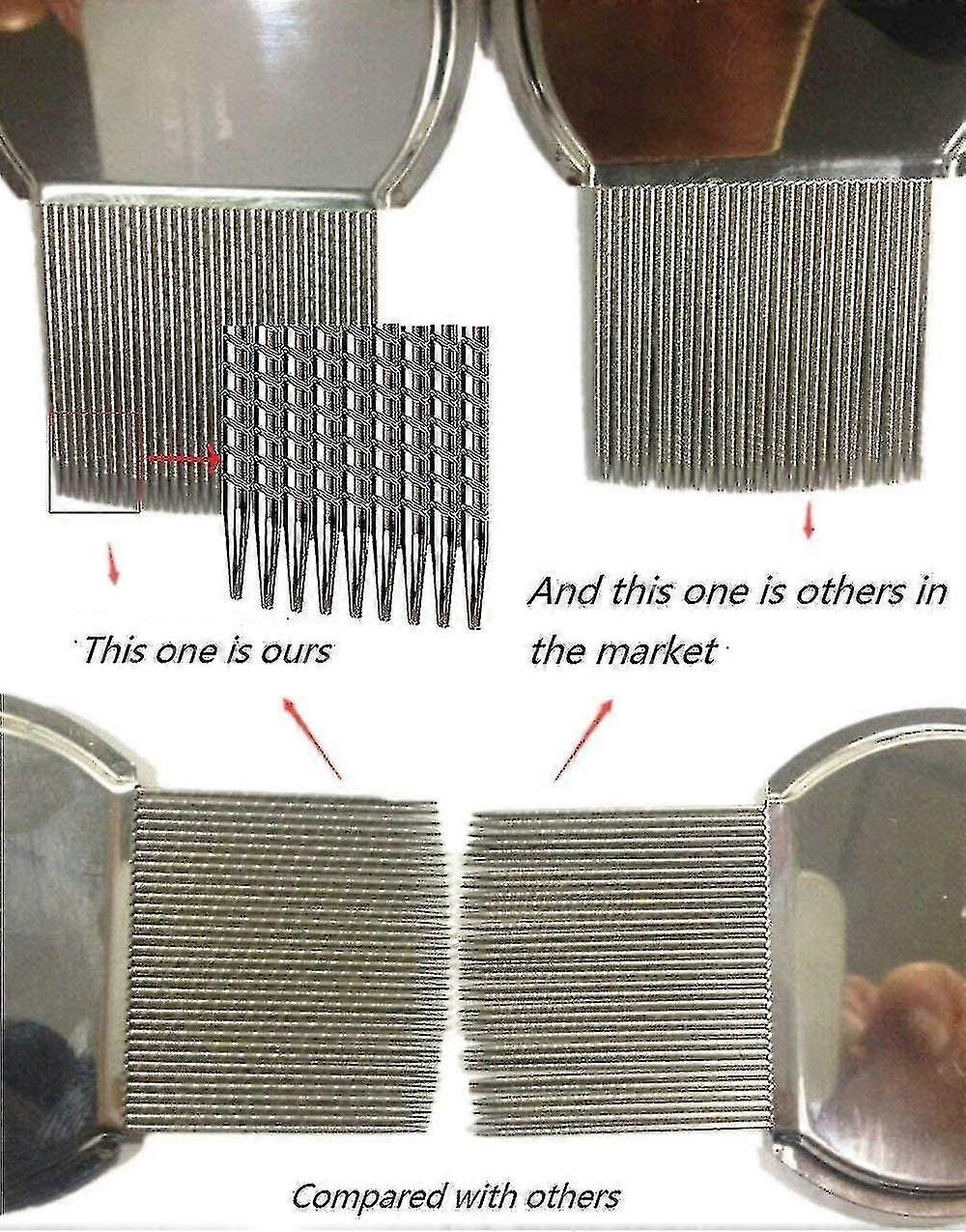 Lice Comb Stainless Steel Professional Lice Combs And Head Lice ...