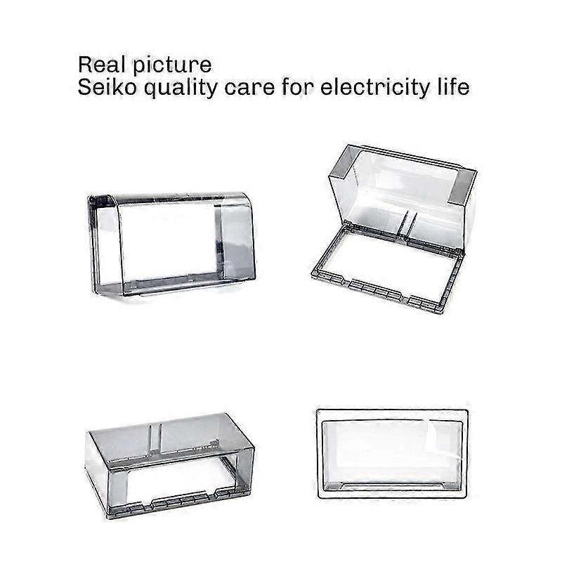 Outlet Cover Sticky Style Plug Socket Cover Double-Position Thickened ...