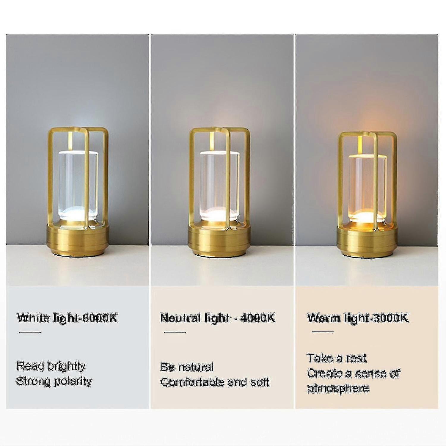 Lumison Crystal Lantern Table Lamp,lumison Crystal Lamp,portable Metal ...