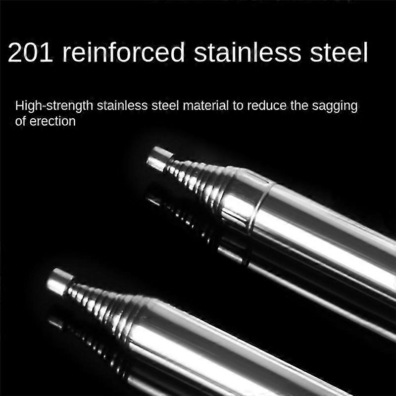 BD7IBI 5.2M Stainless Steel Whip Antenna Pull Rod for HF Radio Positive ...