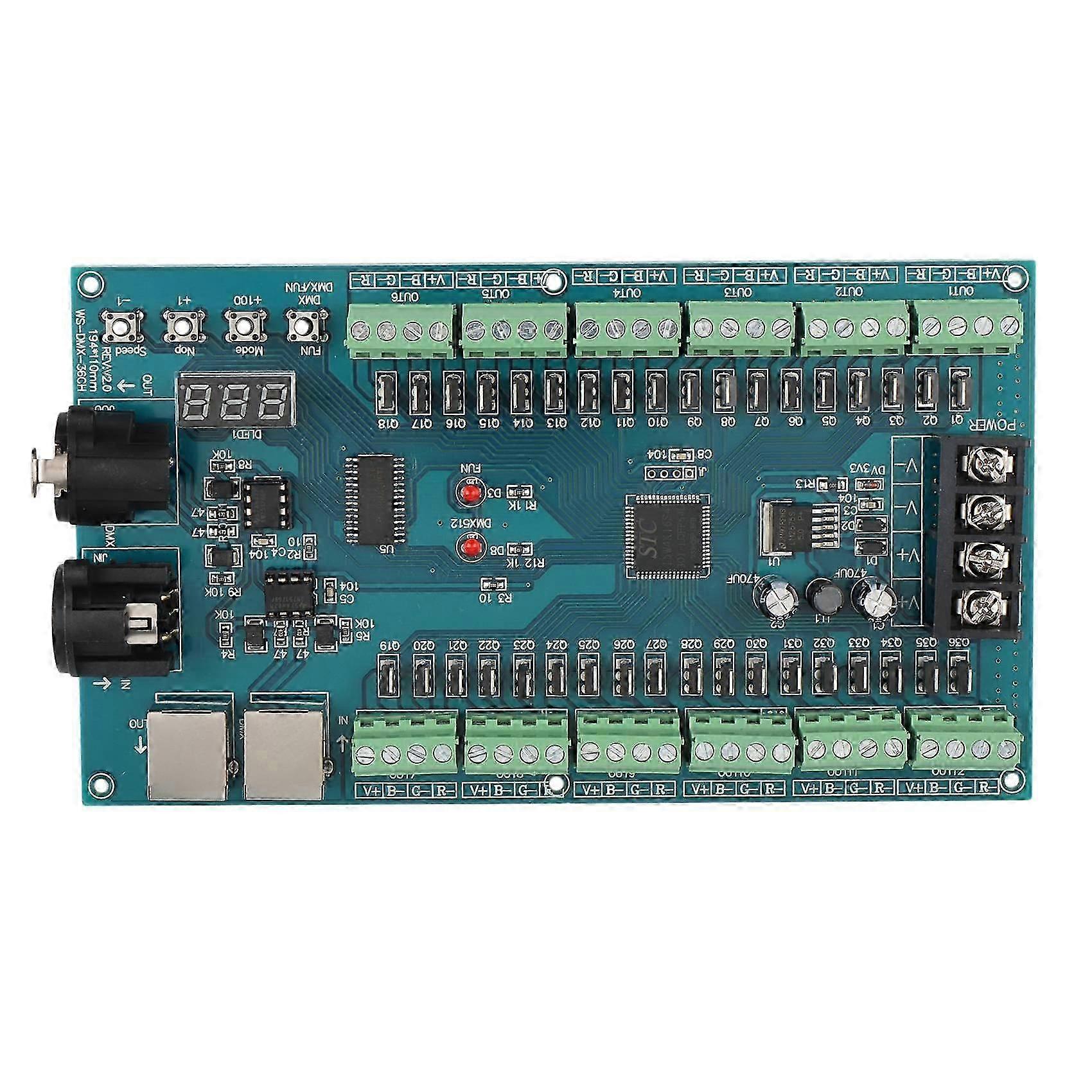 36ch Dmx512 Dimmer 36 Channel Dmx Decoder 13group Rgb Output,led Dmx512 ...