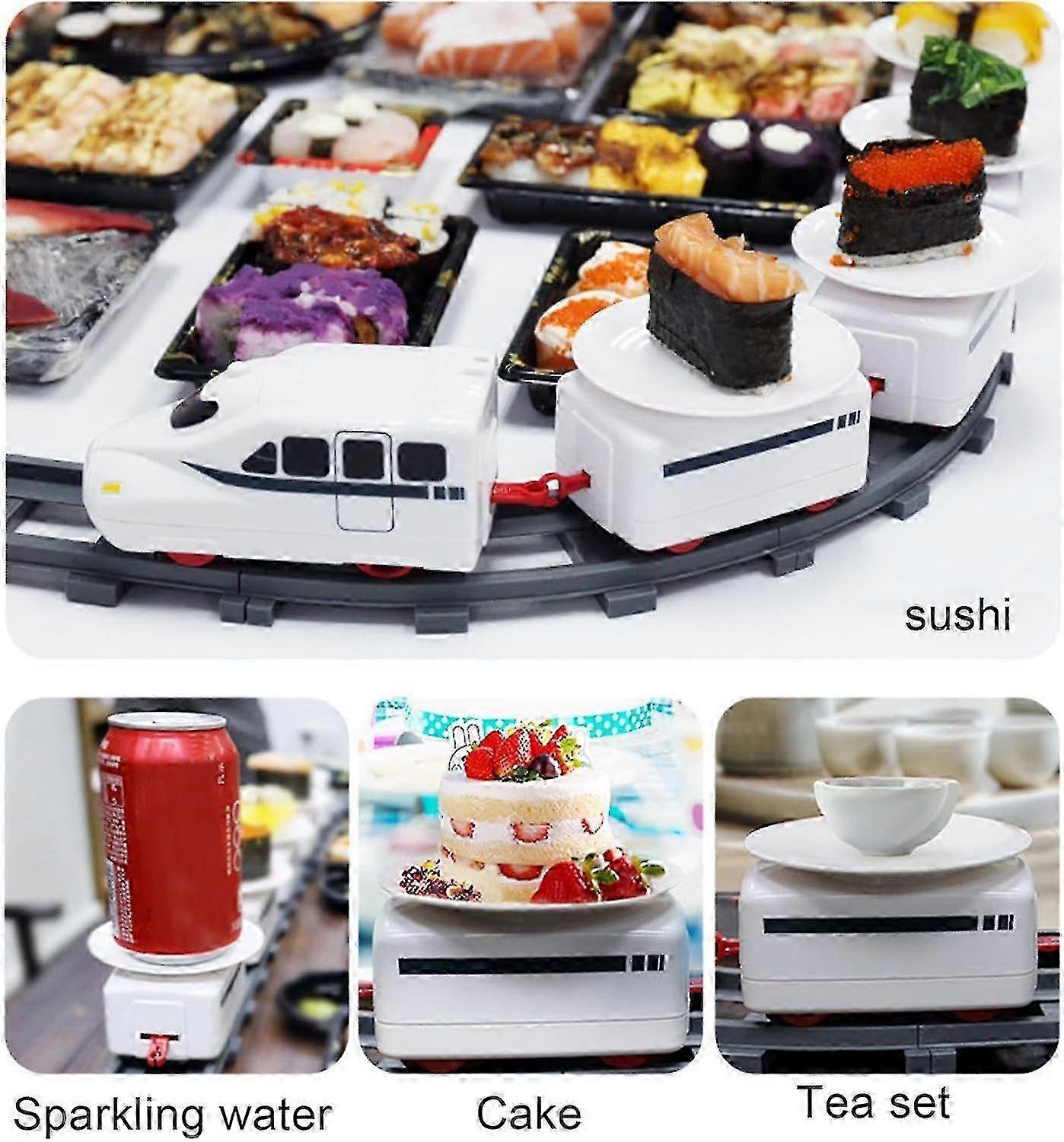 Electric Conveyor Belt Sushi Railcar - Rotating Sushi Train for Dining ...