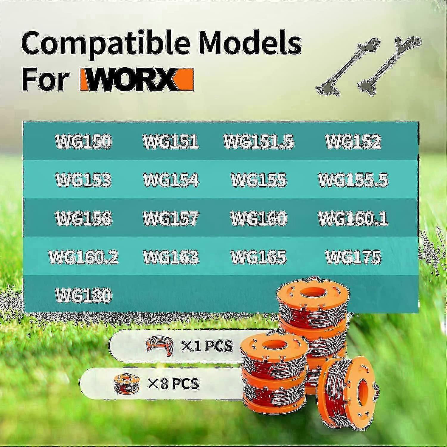 10 Pack Trimmer Spool Line For Worx,(wa0010)replacement Trimmer Spool ...