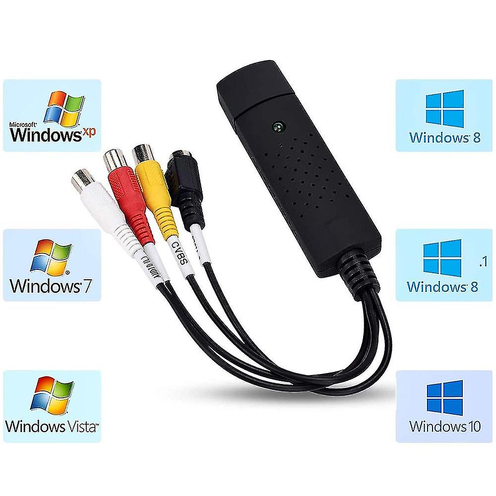 USB Audio Capture Adapter Vhs Vcr TV till Dvd Converter Digital Video ...