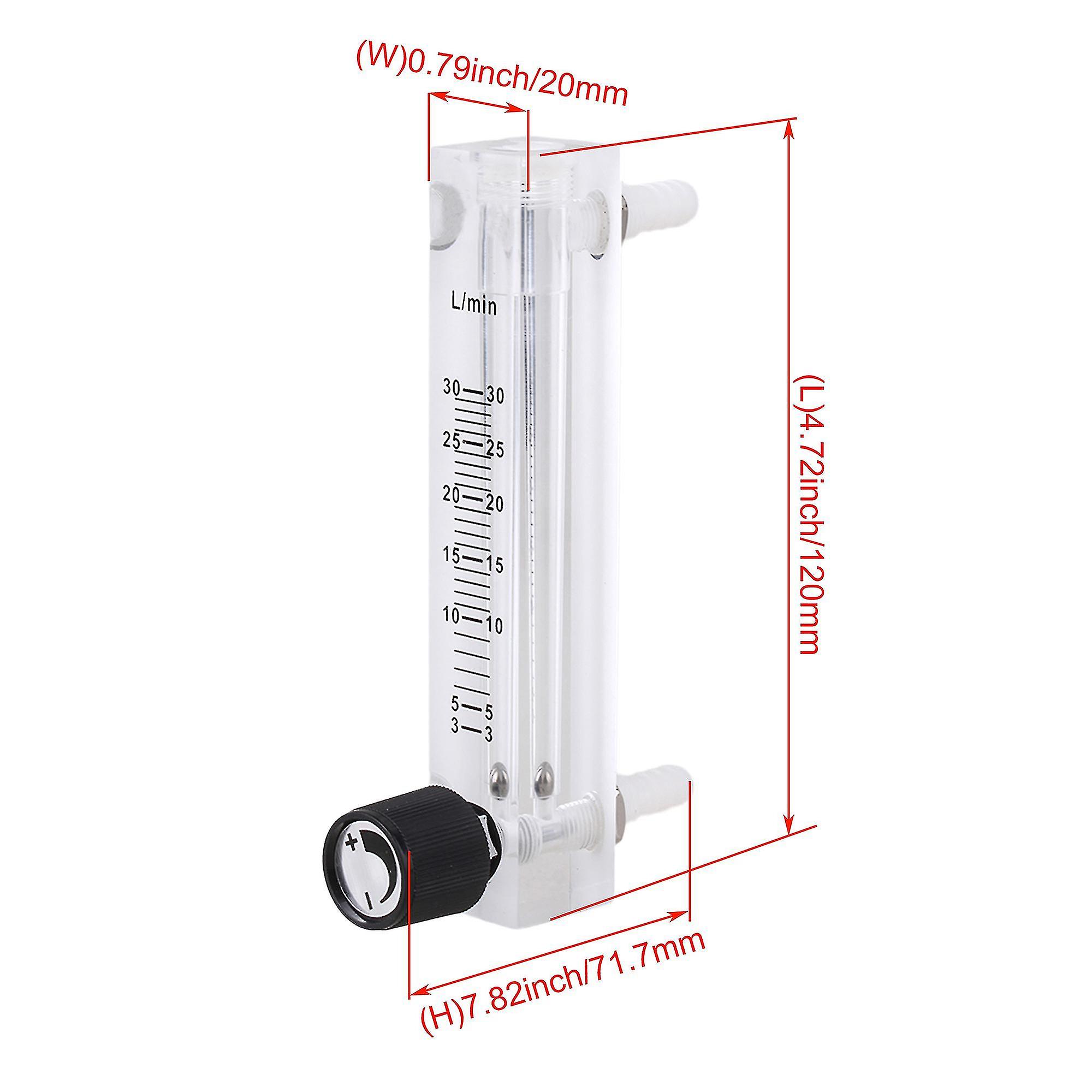 Lzq-7 Oxygen Flowmeter 3-30lpm Flow Meter With Valve For Oxygen Air Gas ...
