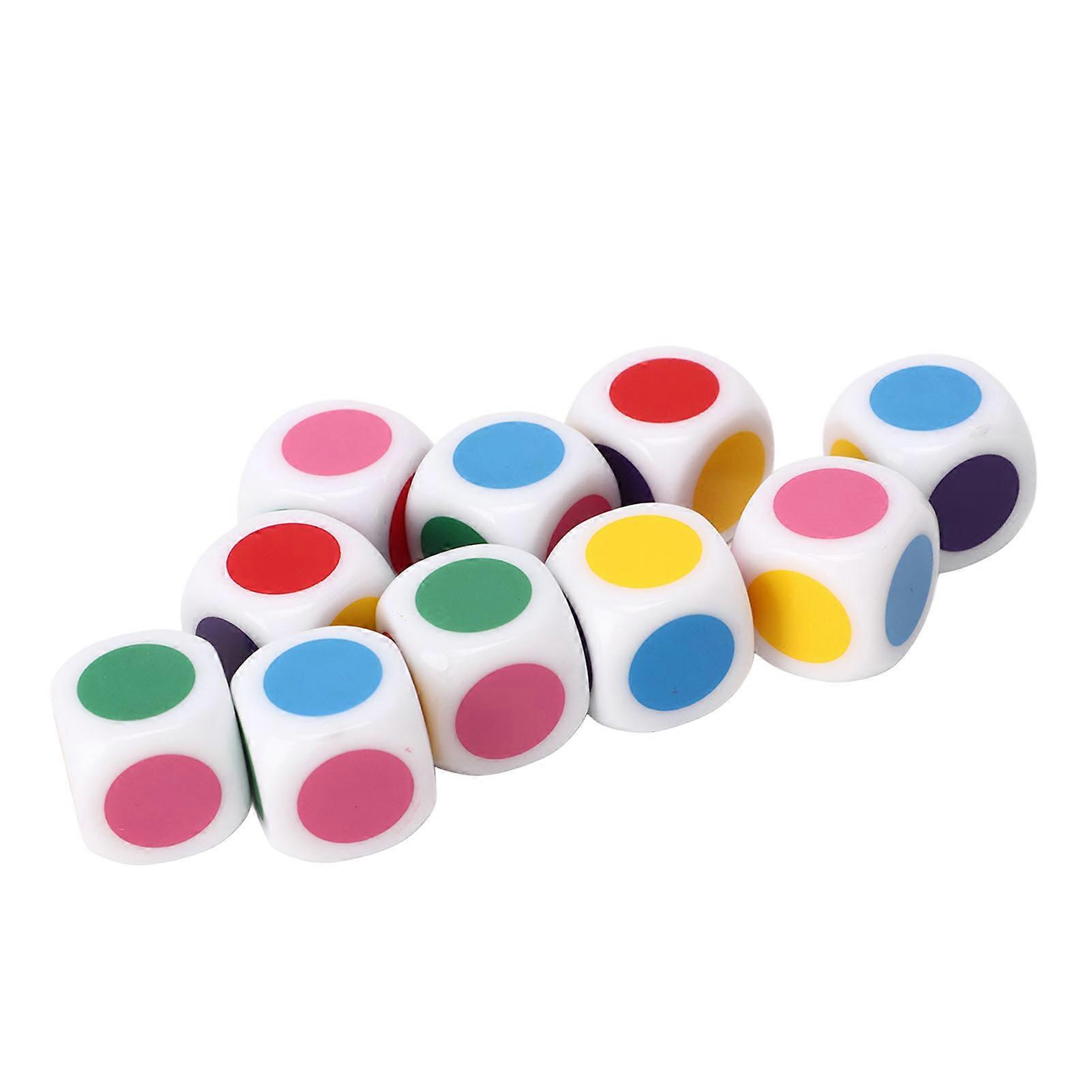 6-Color Right Angle Teaching Dice for Board Games and Digital Teaching ...