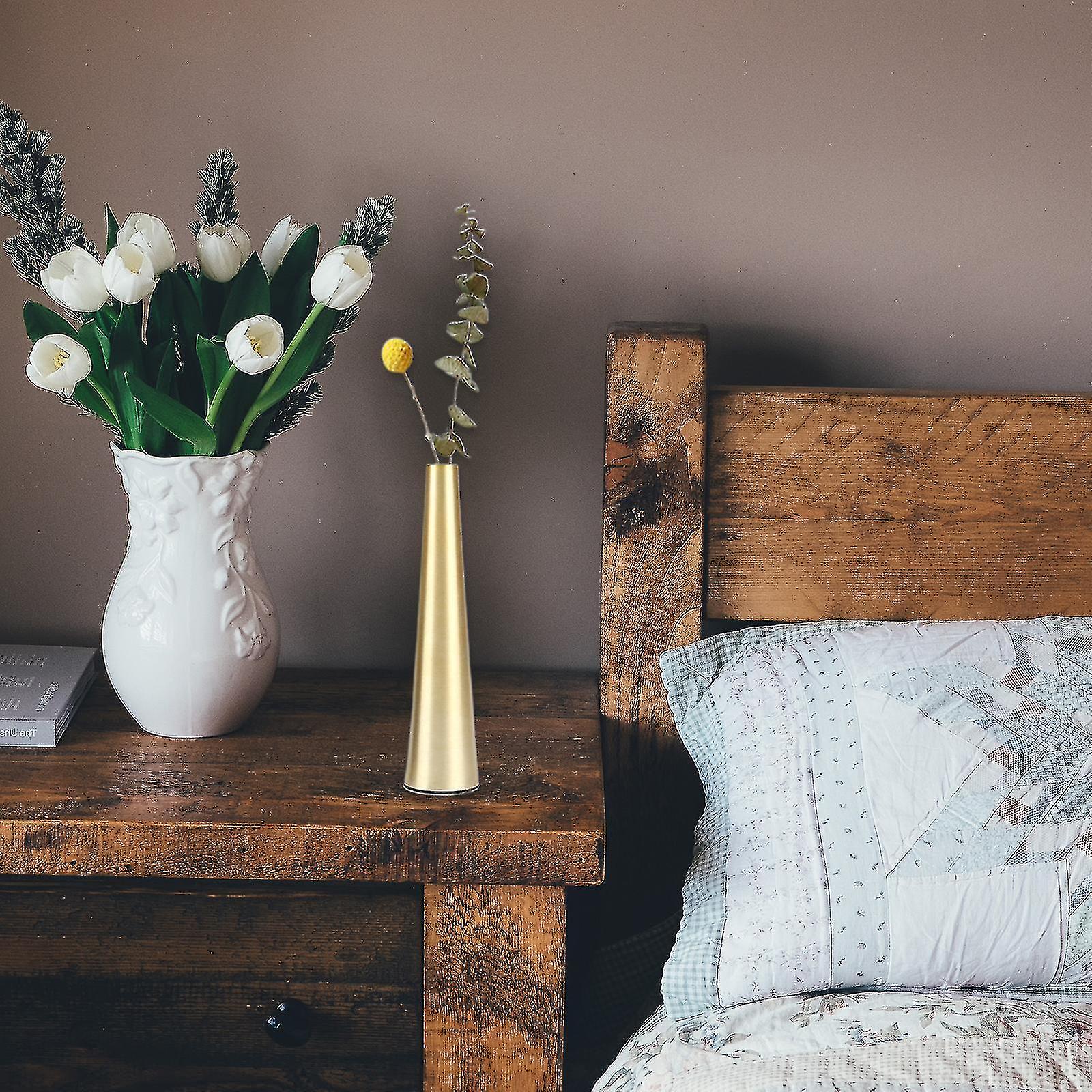 Nordic Metal Vase Gold/black Small Flower Vases Arrangement Flower ...