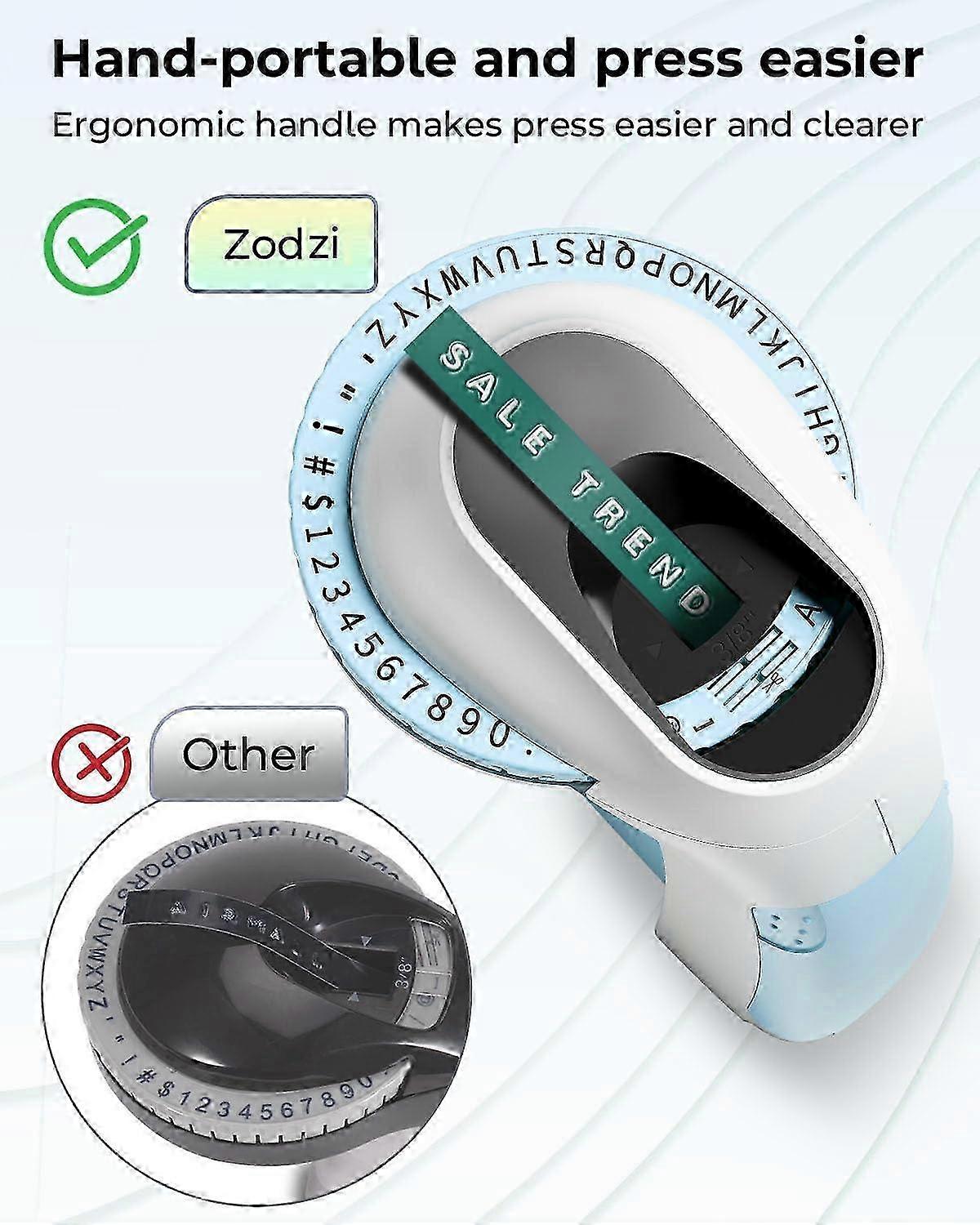Embossing Label Maker Machine with Tapes, Embossed Label Maker handheld ...