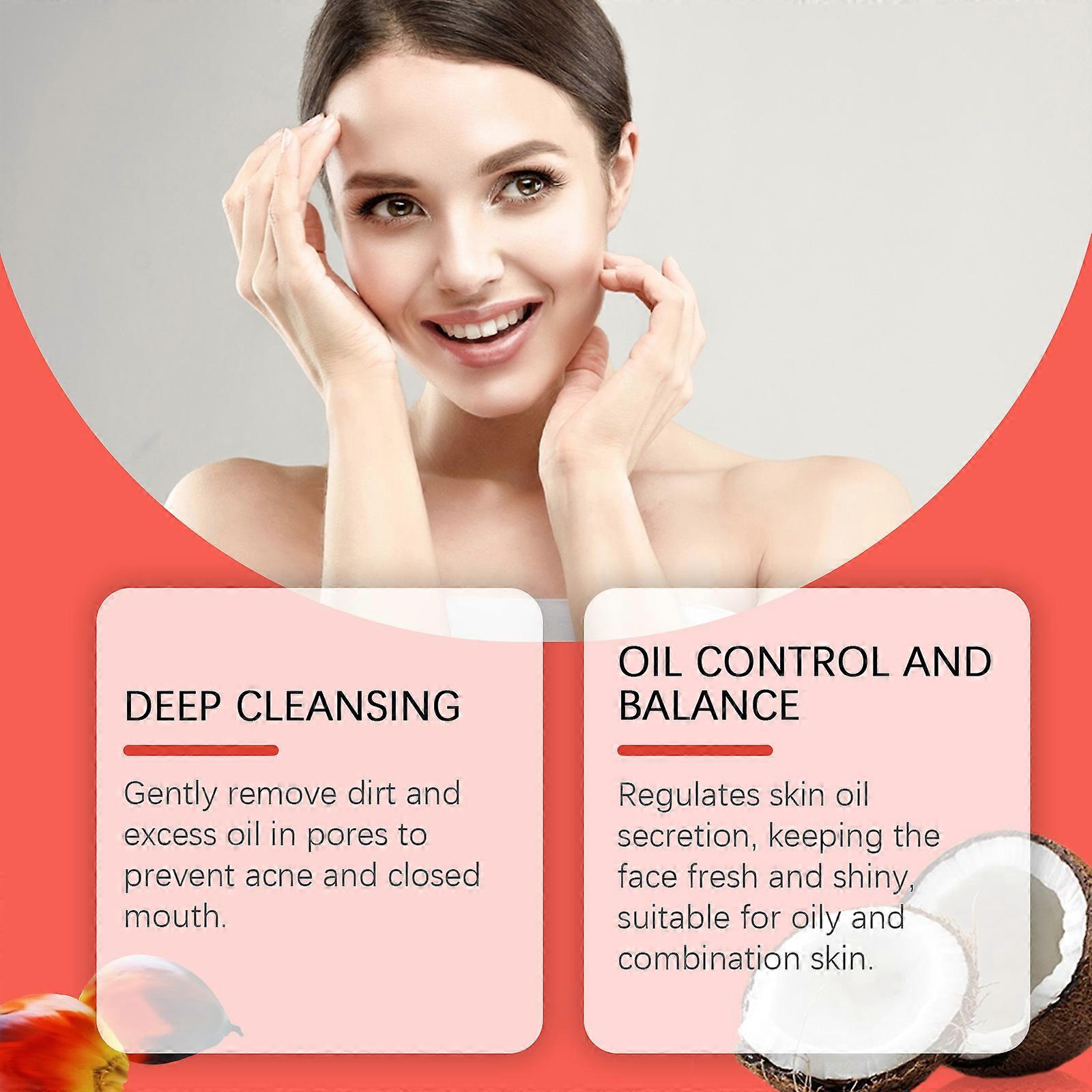 Skin care anti-acne soap, acne closing plant essential oil soap, oil ...