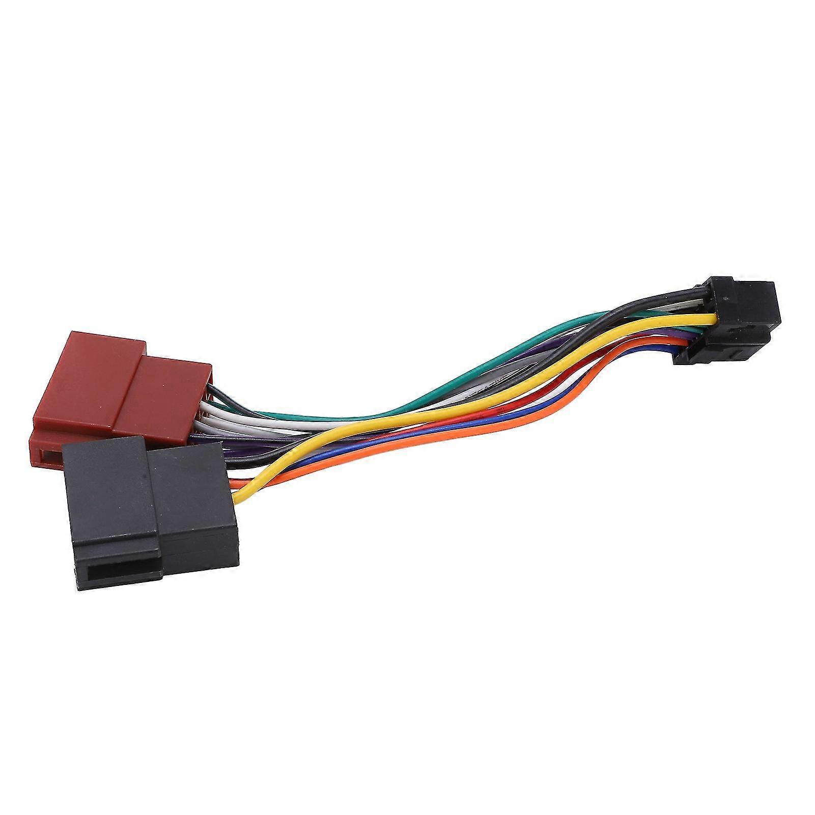 ISO Wiring Harness Connector Adaptor Plug 16 Pin Car Stereo Radio Loom ...