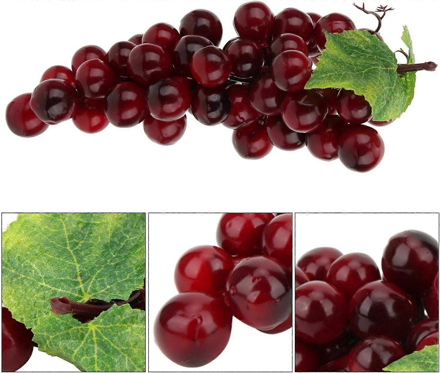 Grapes Cluster Rubber Frosted Grape Bundles Decorative Grapes Bunches ...