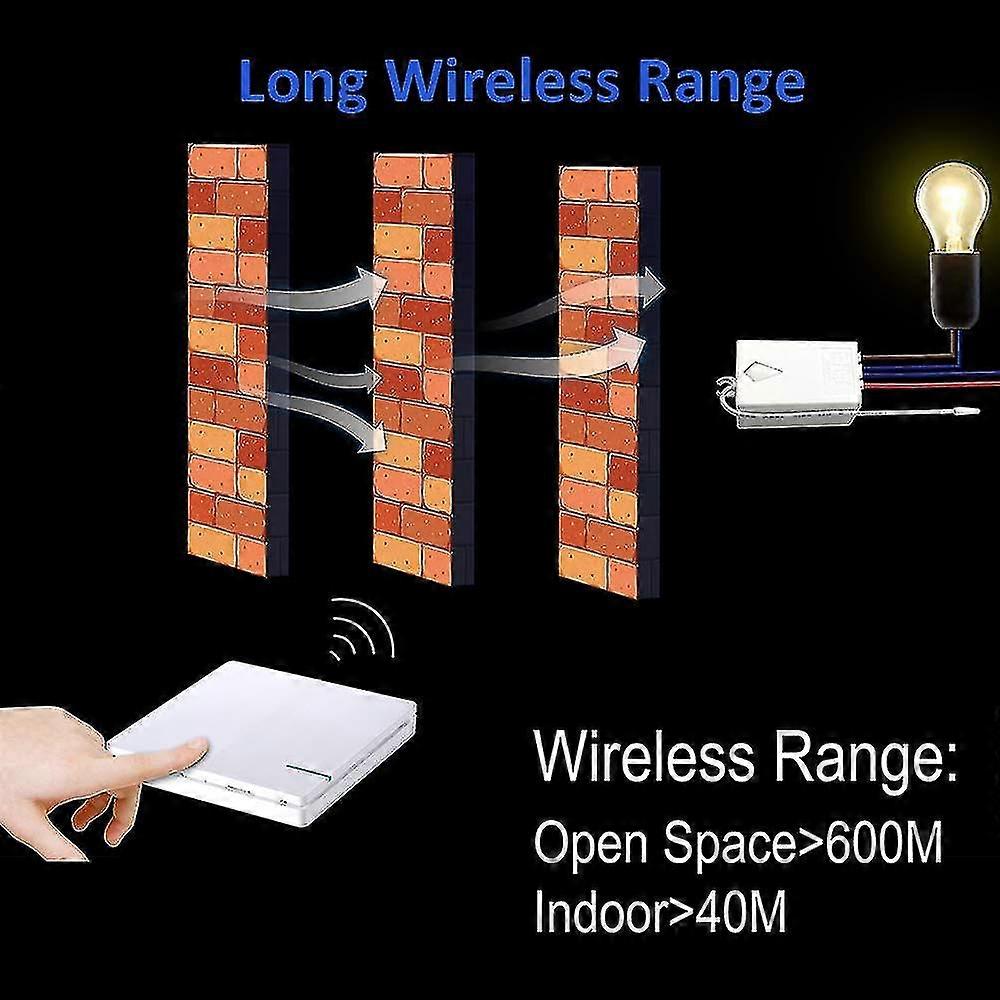 Wireless Switch And Receiver Kit - Up To 100ft Range And Ip54 Water ...
