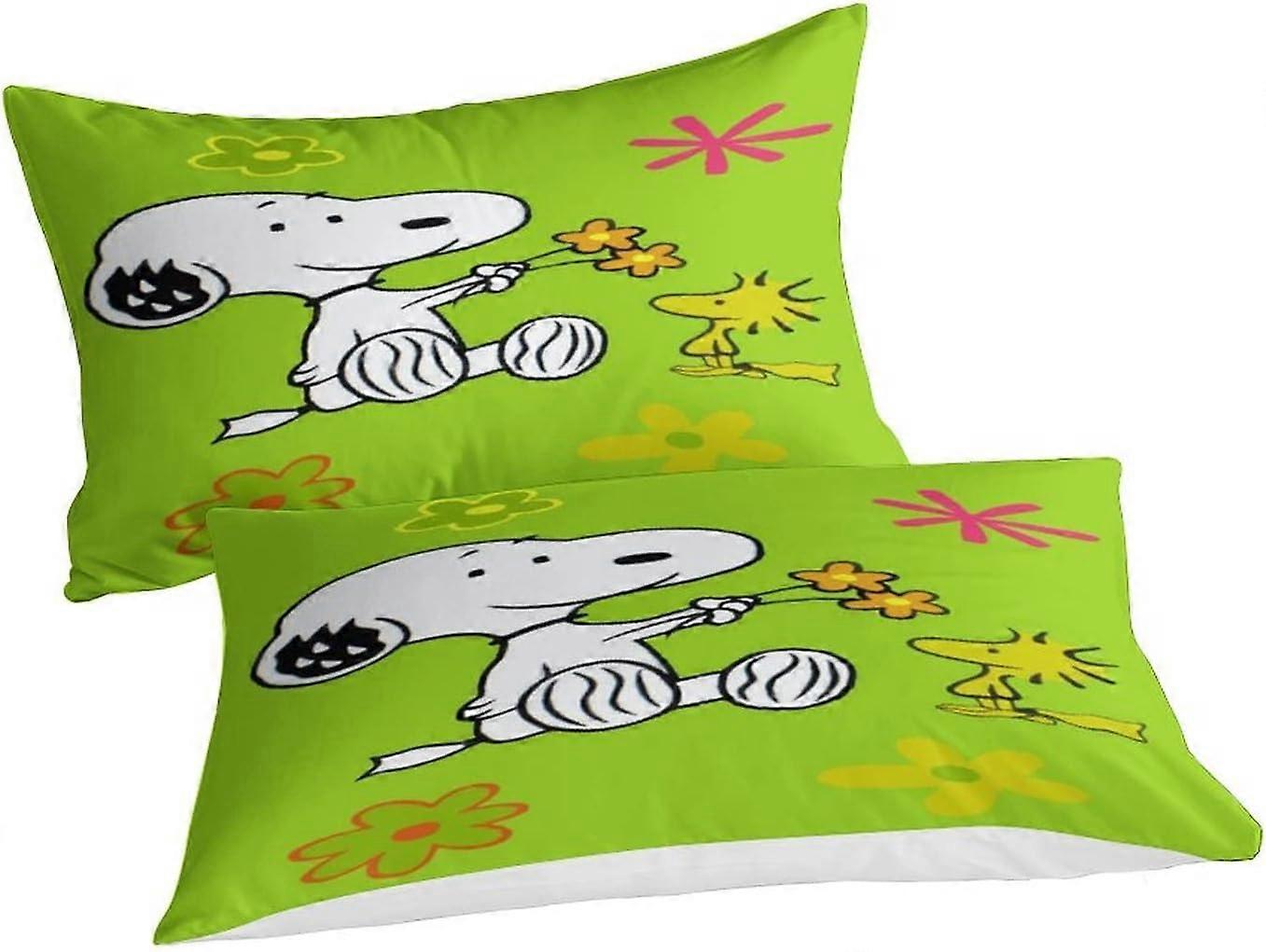 Snoopy Bedding Set with Duvet Cover and Pillowcases for Kids and Adults ...
