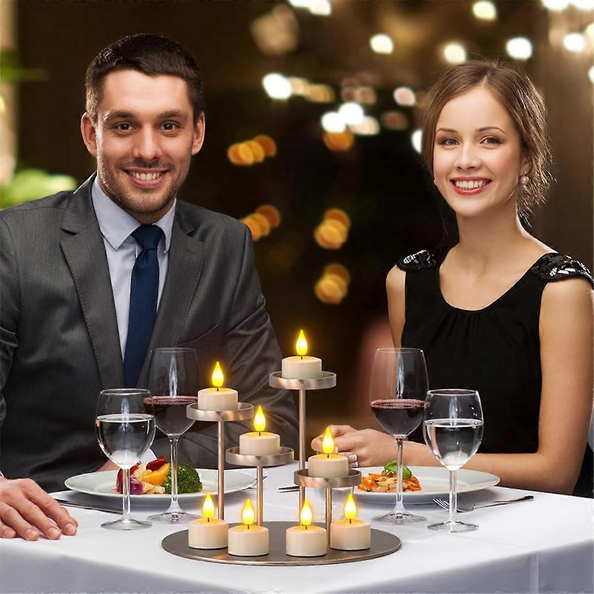 Flameless Candles with Remote Control & Charging Base, 12pcs USB ...