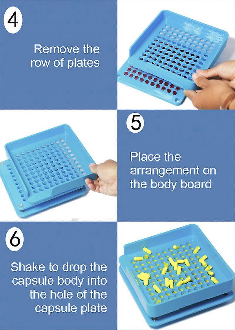 100 Holes Empty Capsule Plates Pill Maker Holder Manual Capsule Filler ...