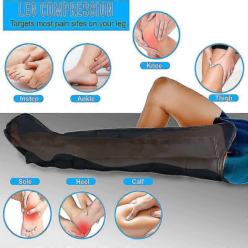 6 Chamber Air Compression Leg Recovery Boots Massager Pressotherapy Pump For Whole Leg Massage ...